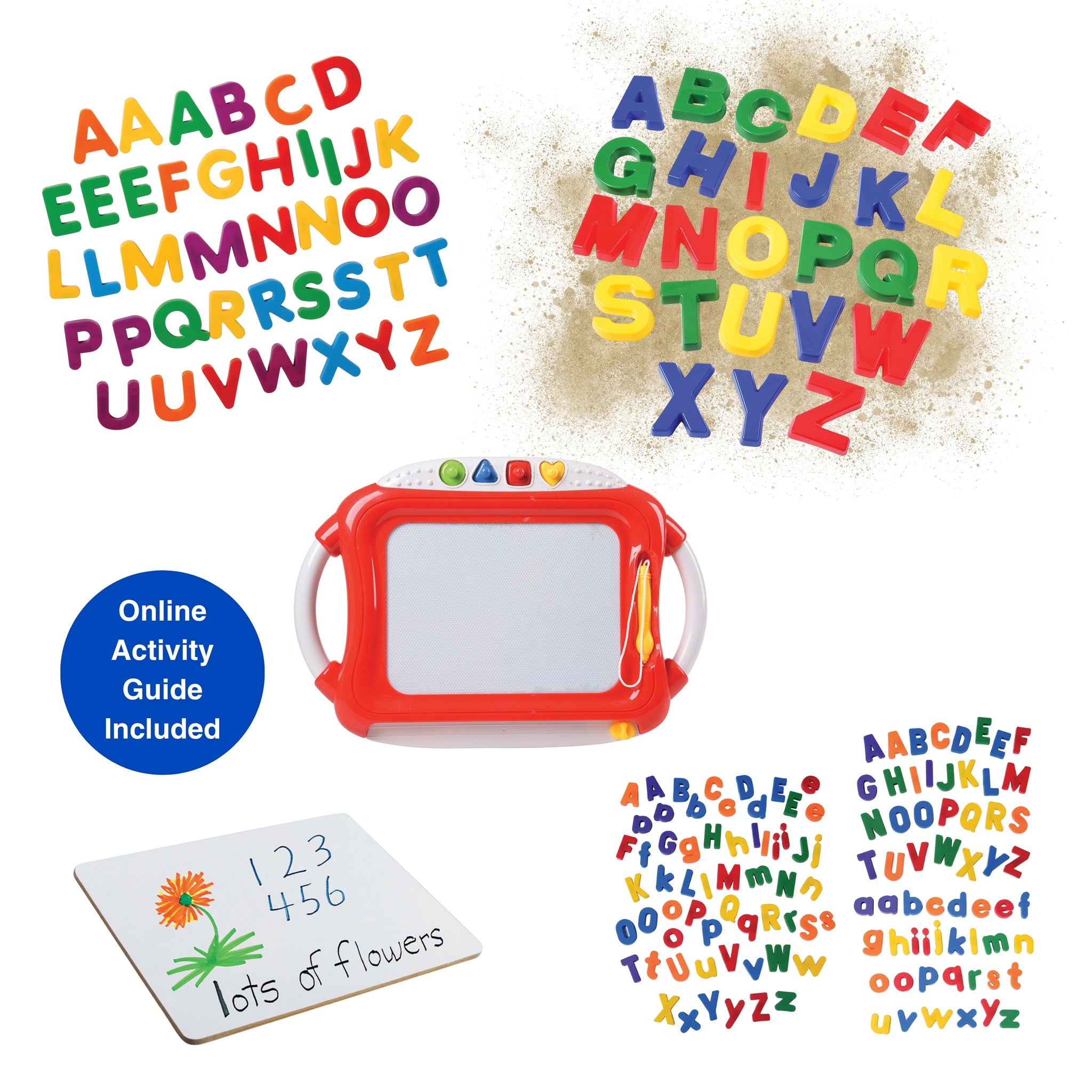 Early Literacy & Letter Learning Bundle | Magnetic Letters, Sand Molds ...