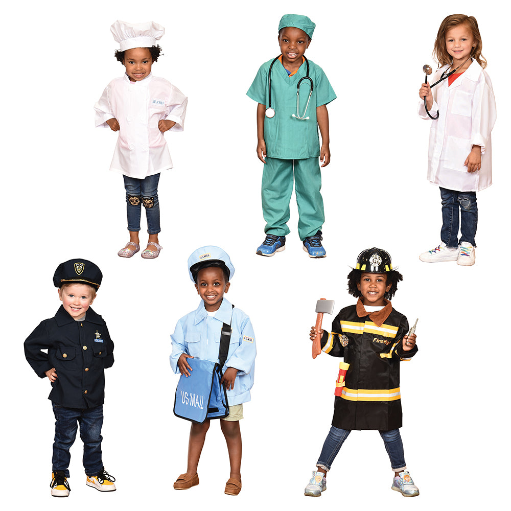 Community Helpers Dress-Up Set | 6 Costumes with Props for Ages 3–6 ...
