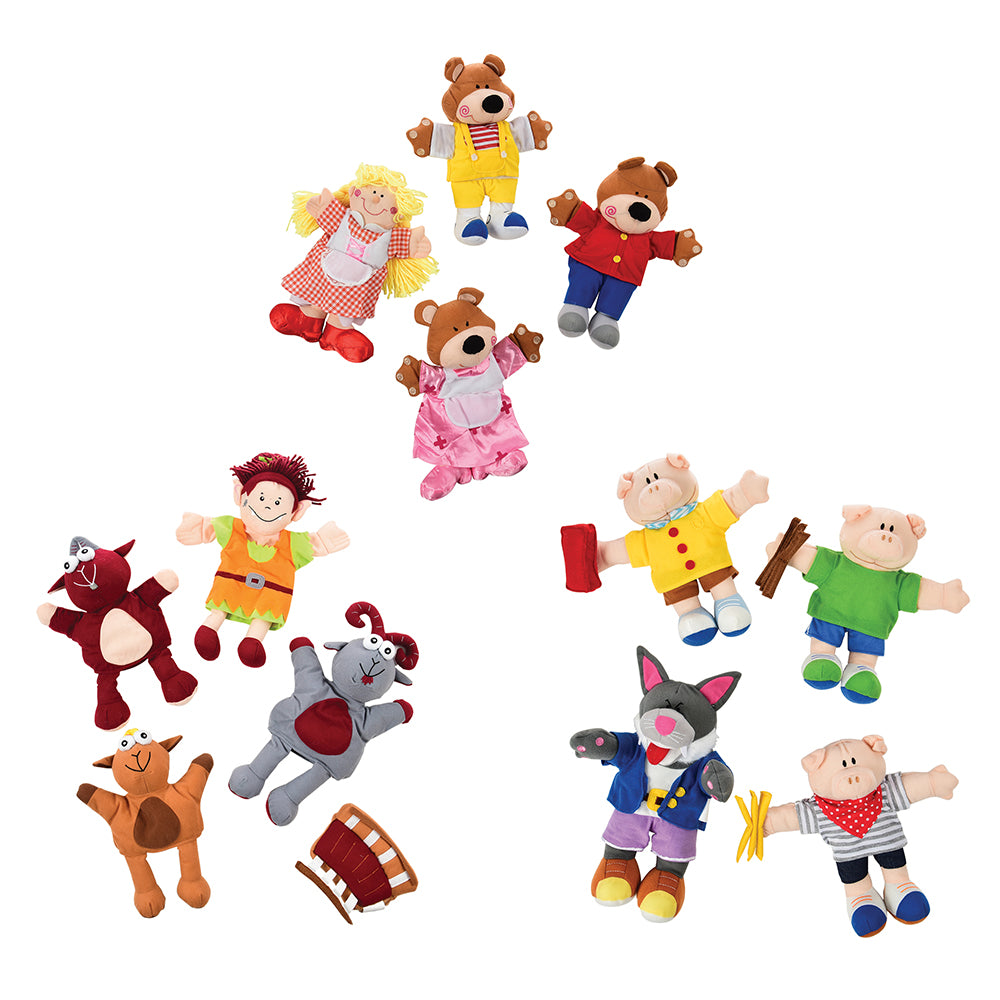 Storybook Puppet Sets | Classic Character Puppets for Goldilocks, Three ...