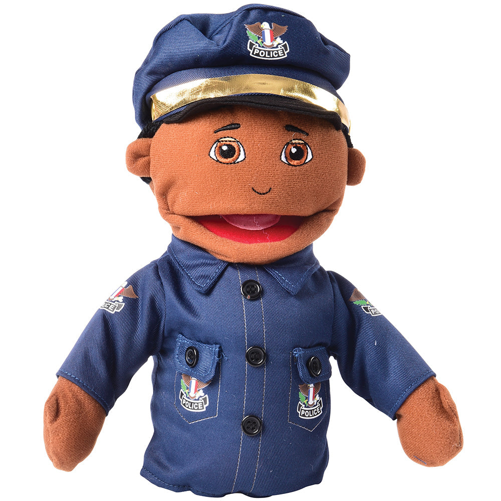 Multi-Ethnic Career Puppet - Police Officer for kids