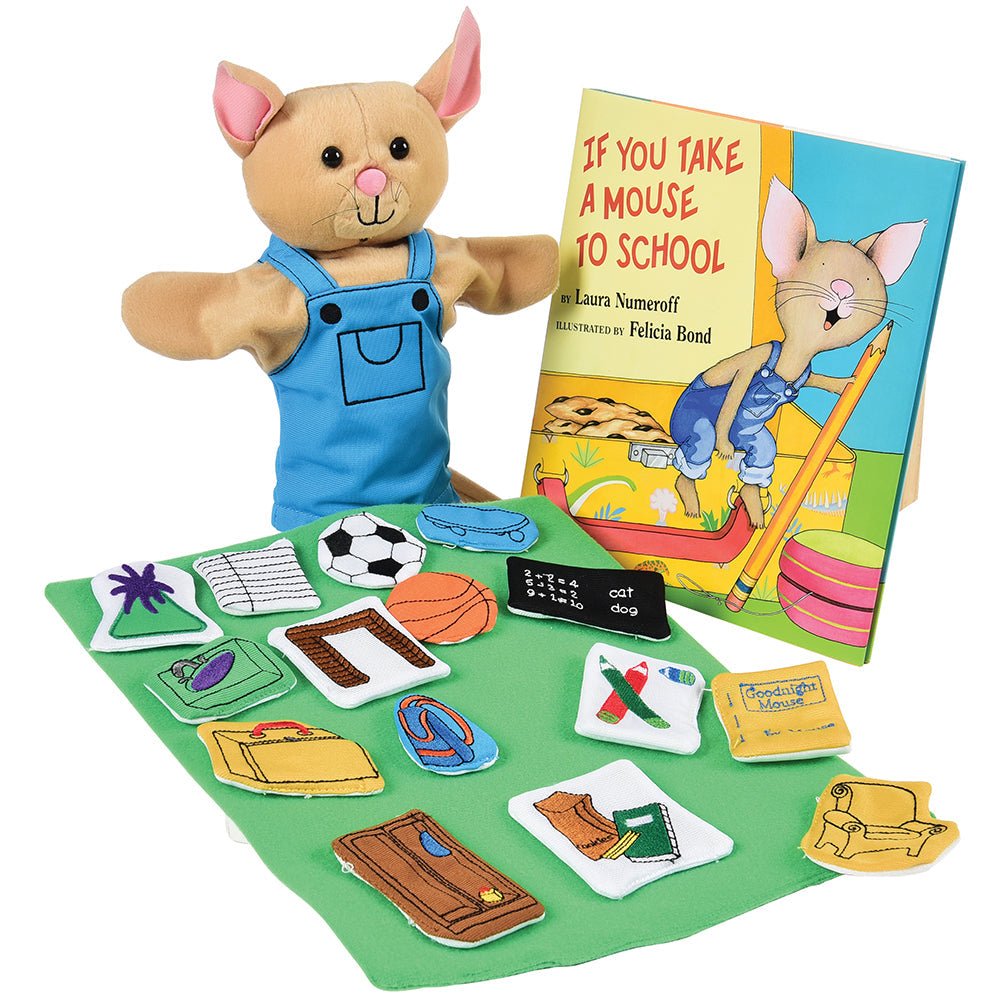 If You Take a Mouse to School" Puppet, Props & Book Set