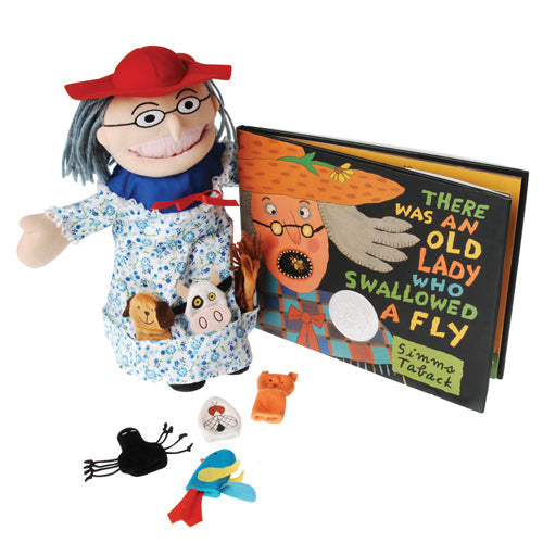 There Was an Old Lady Who Swallowed a Fly Puppet, Props, Book Se