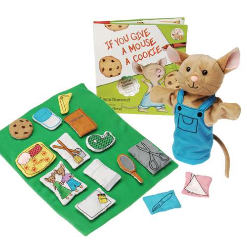 If You Give A Mouse A Cookie Puppet, Props, and Book Set*