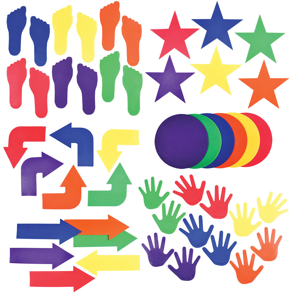 Create-A-Course Poly-Vinyl Markers | 48-Piece Set for Active Play & Imagination