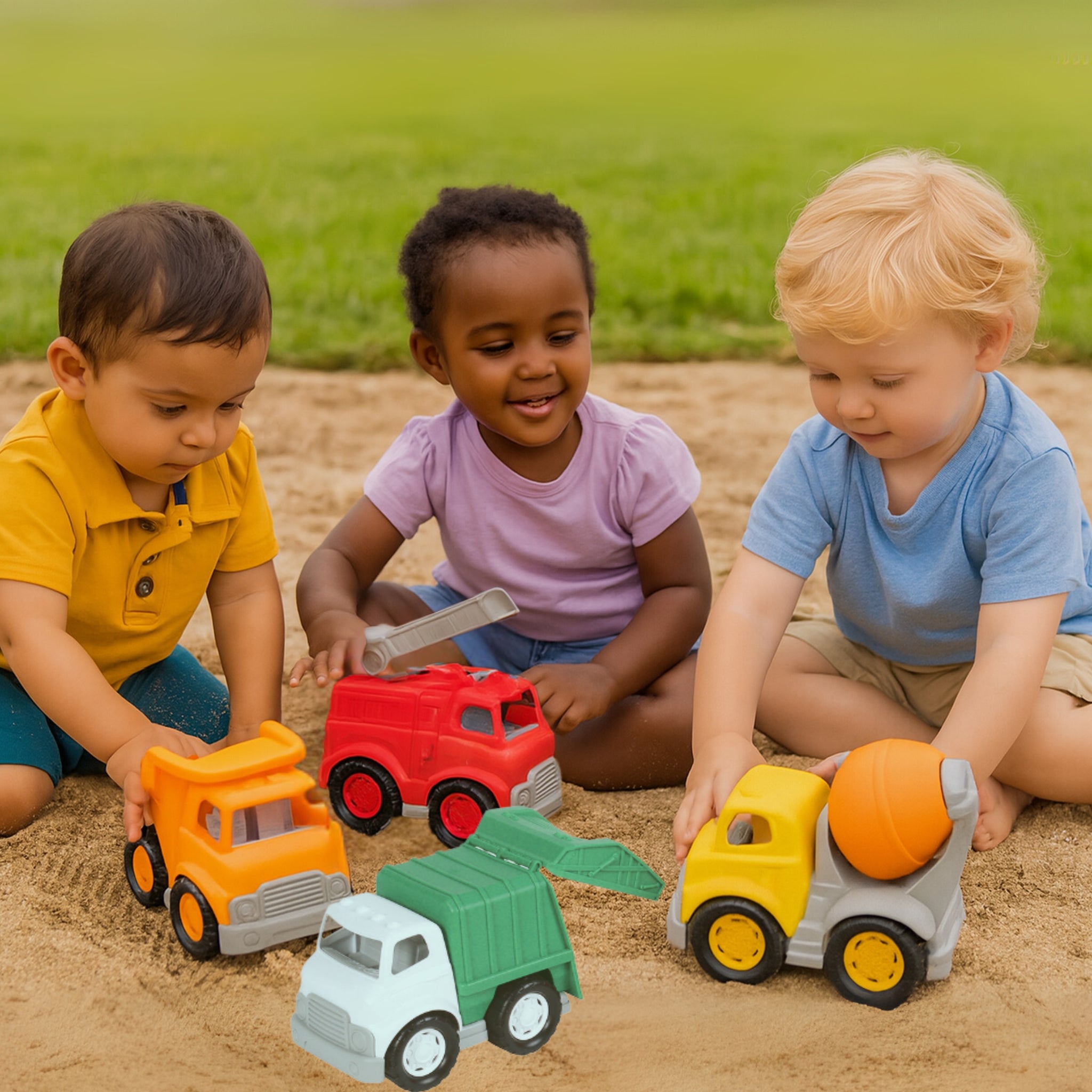 Chunky Community Helper Vehicles | Durable Plastic Trucks for Toddlers ...