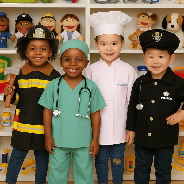 Career Role Play Dress-Up Bundle | 4-Piece Kids Costumes Set with ...