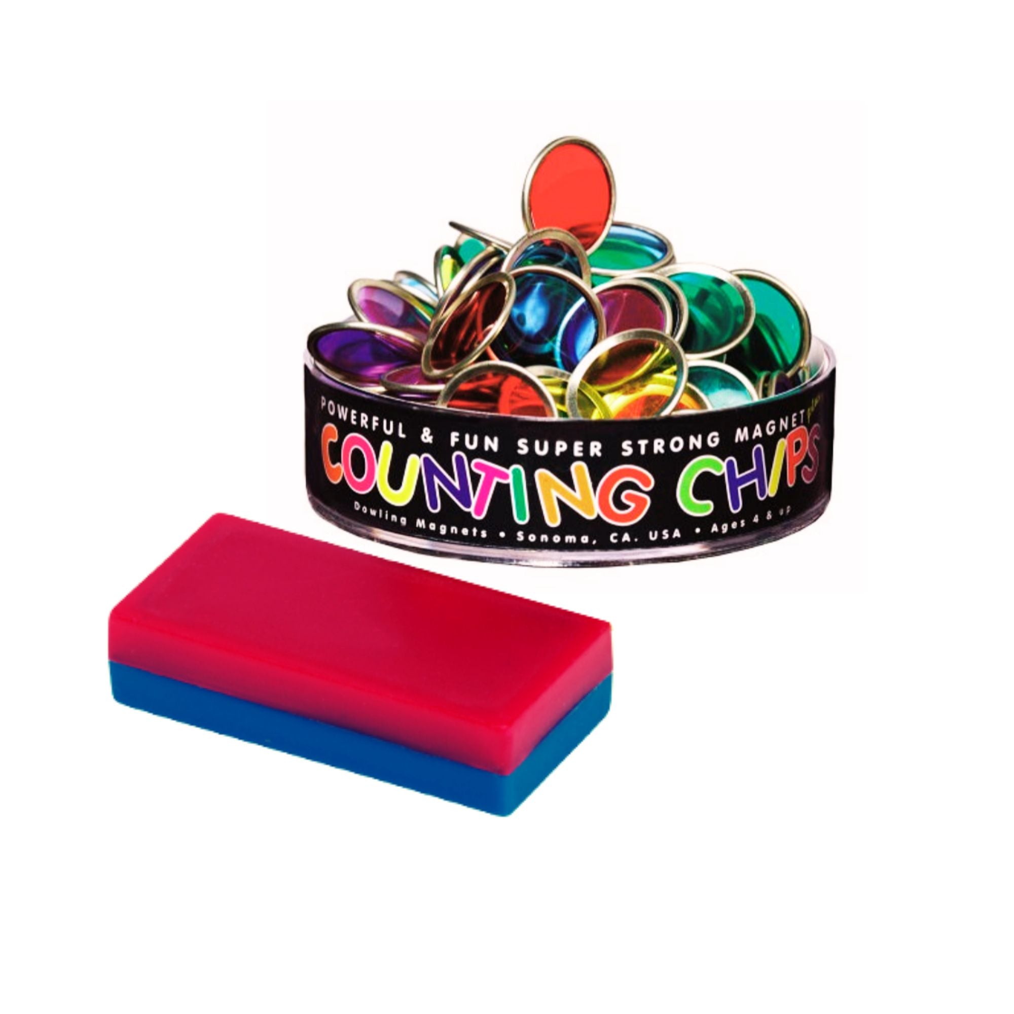 Magnet & Counting Chips Set for Kids | 75-Piece STEM Sorting & Math ...