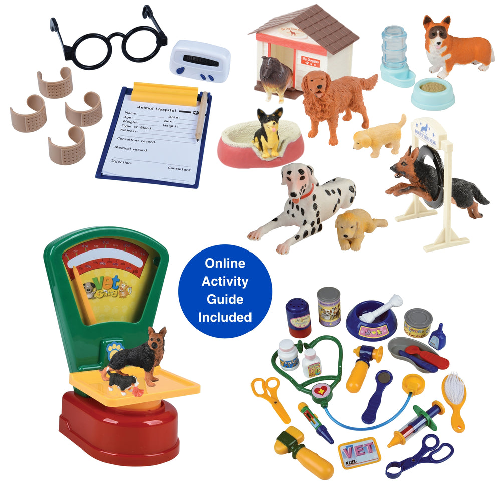 Pet Care Learning Kit | STEM & Dramatic Play Veterinary Set for Ages 3+