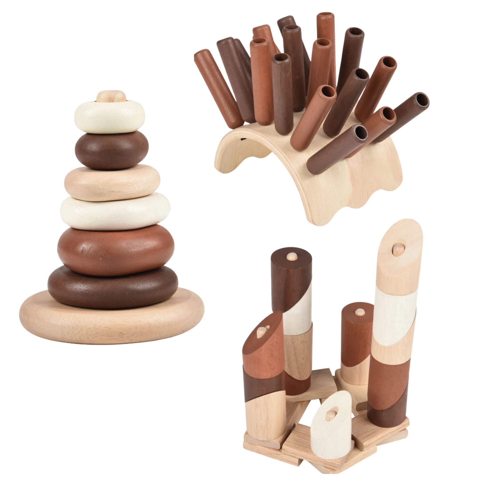 Eco-Friendly Early Learning Wooden Bundle | Sensory, Stacking & STEM ...