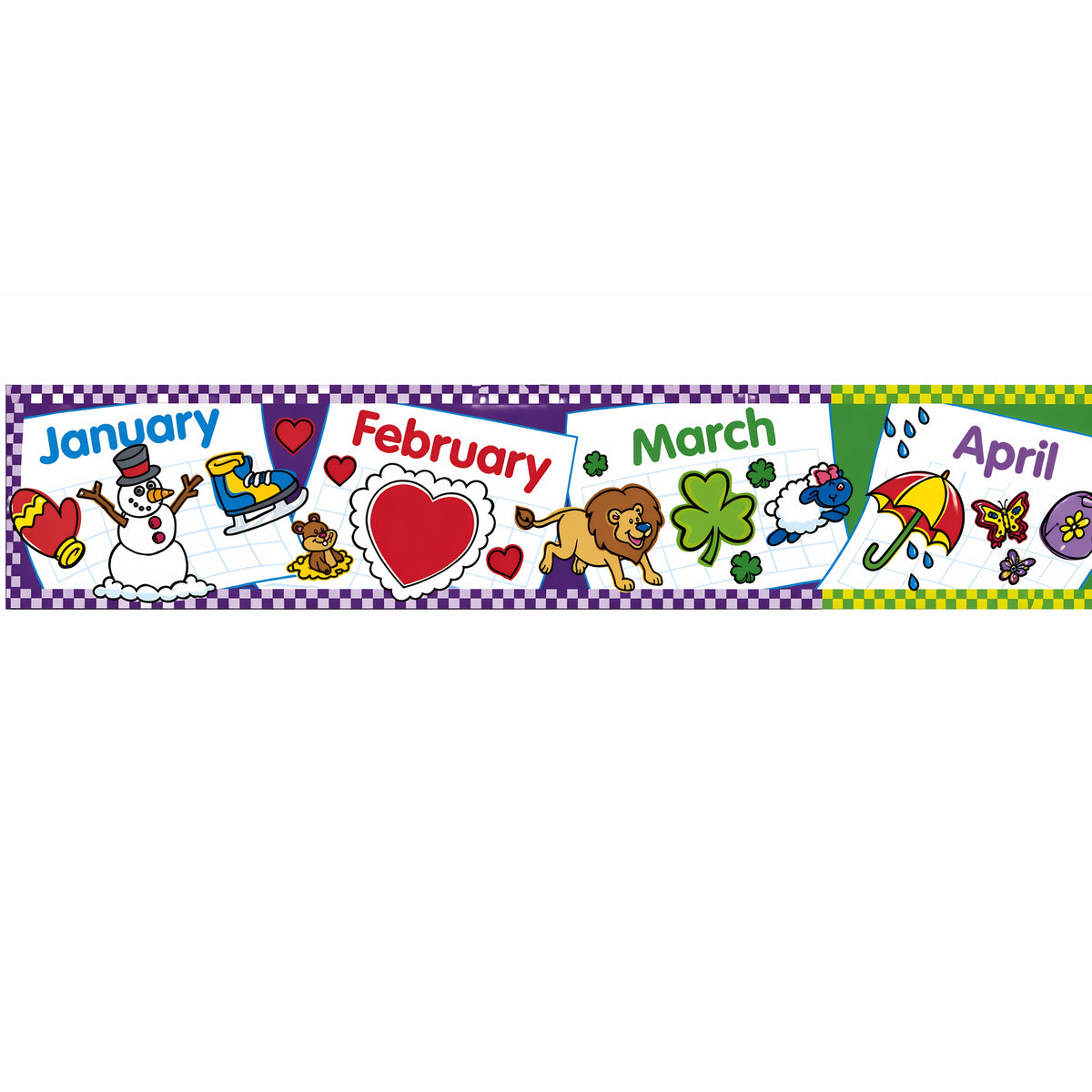 Months of the Year Bolder Border