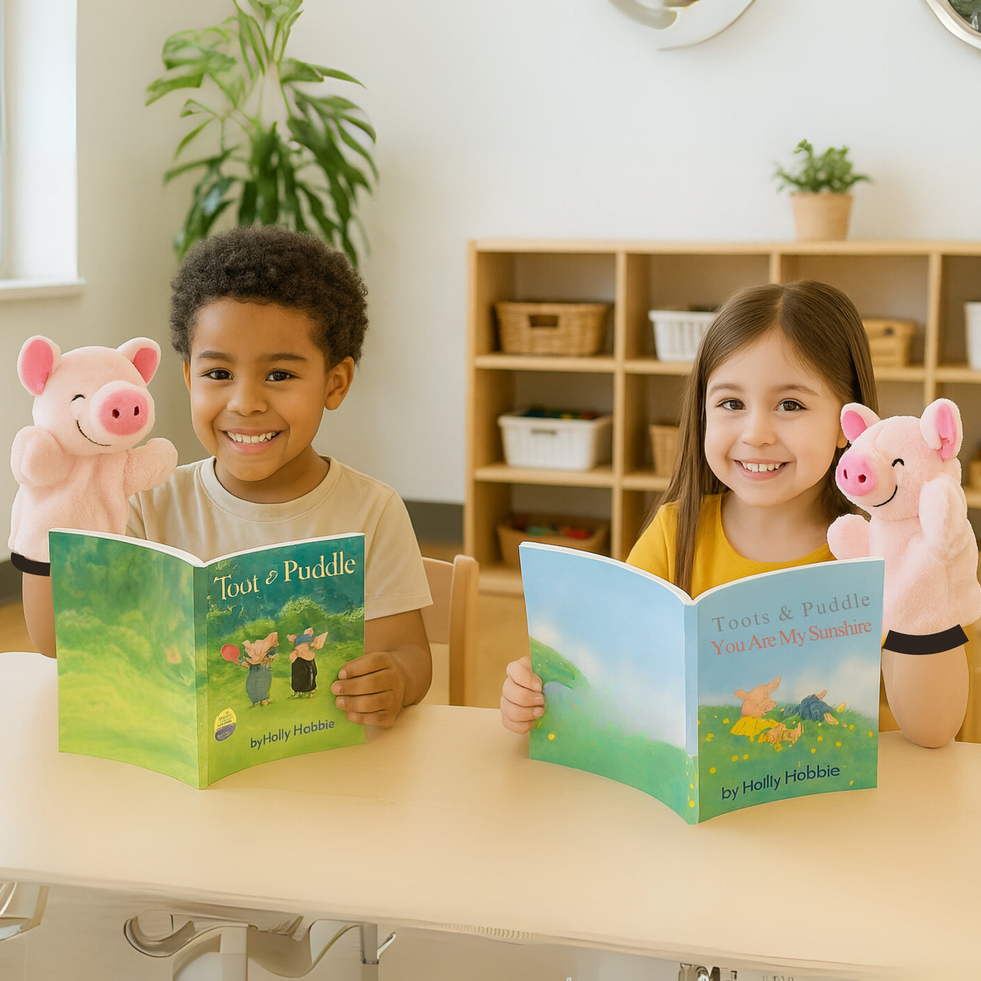 Toot & Puddle Storytime Puppet Set | 2 Hardcover Books & Plush Pig ...