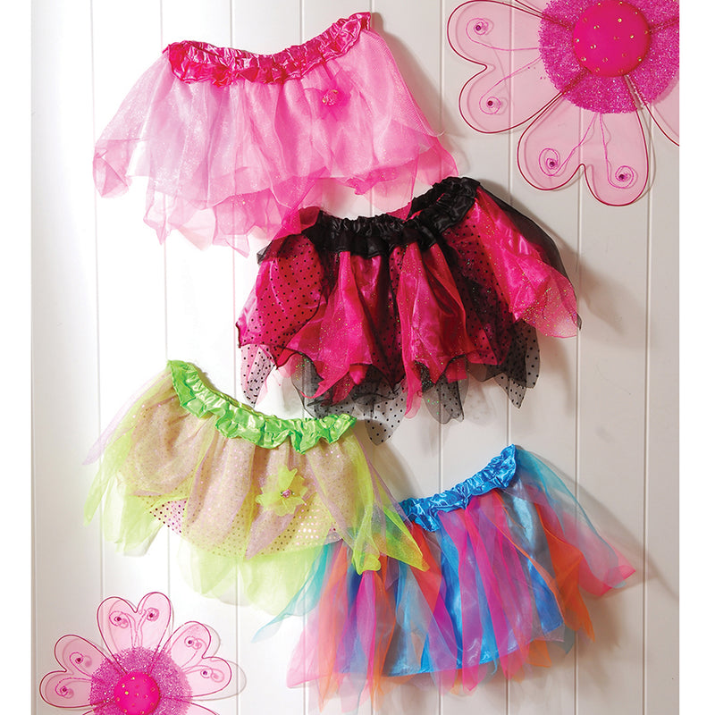 Set of 4 Fancy Fun Tutus for Kids | 3-Layered Tulle Tutus for Magical ...