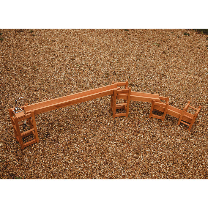 Outdoor Wooden Water Runway | Eucalyptus STEM Water Play Station