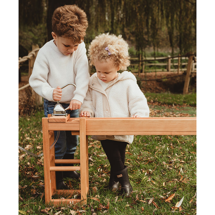 Outdoor Wooden Water Runway | Eucalyptus STEM Water Play Station