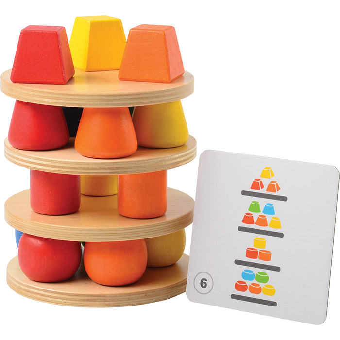 Build & Learn: Eco-Friendly 3D Geometric Shape Stacking Toy