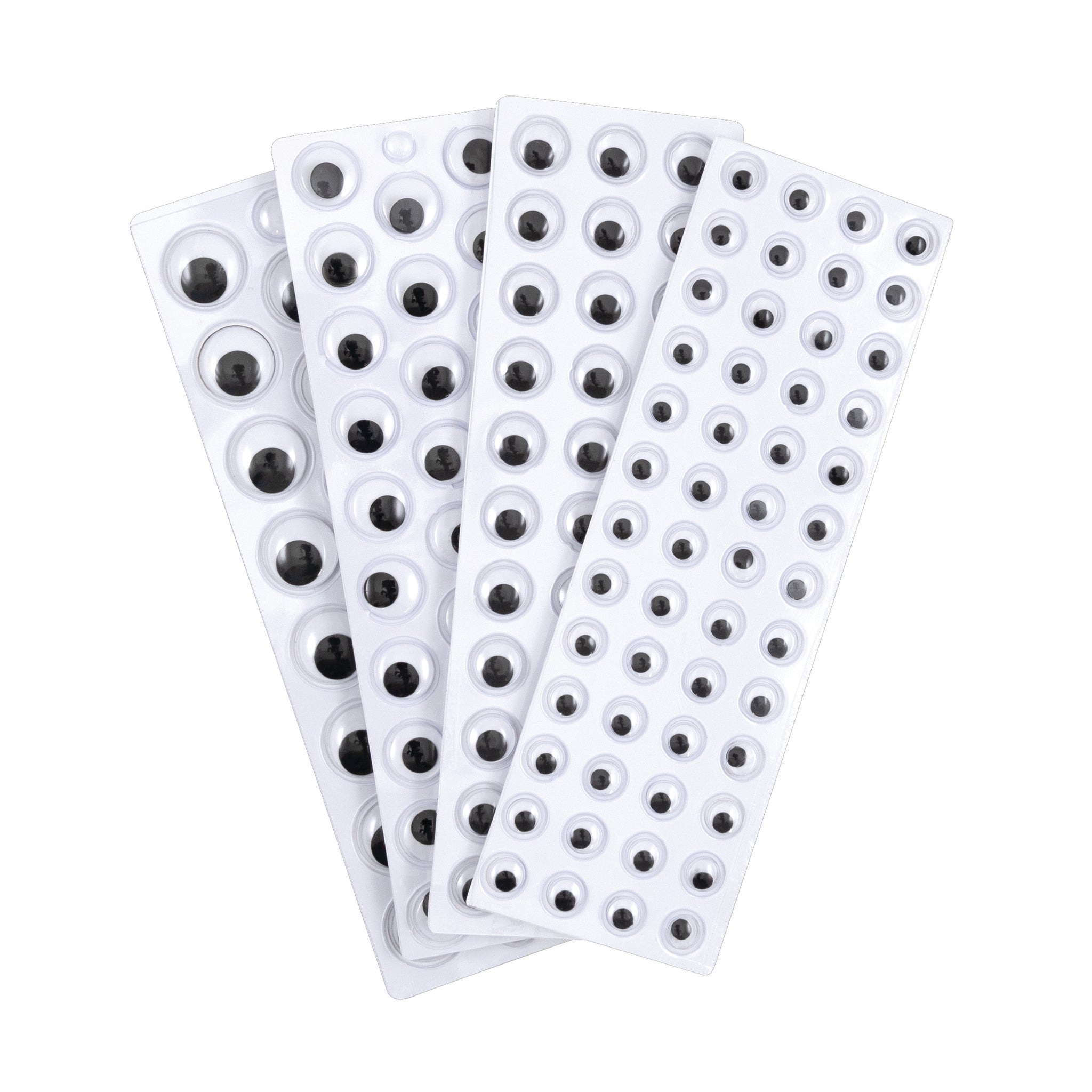 Peel 'N Stick Wiggle Eyes - Black 137 pcs.