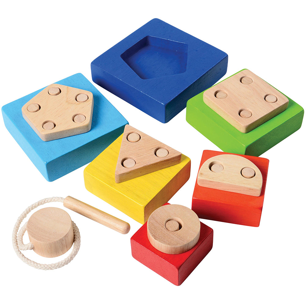 Stackable Wooden Nesting Blocks Set | Constructive Playthings