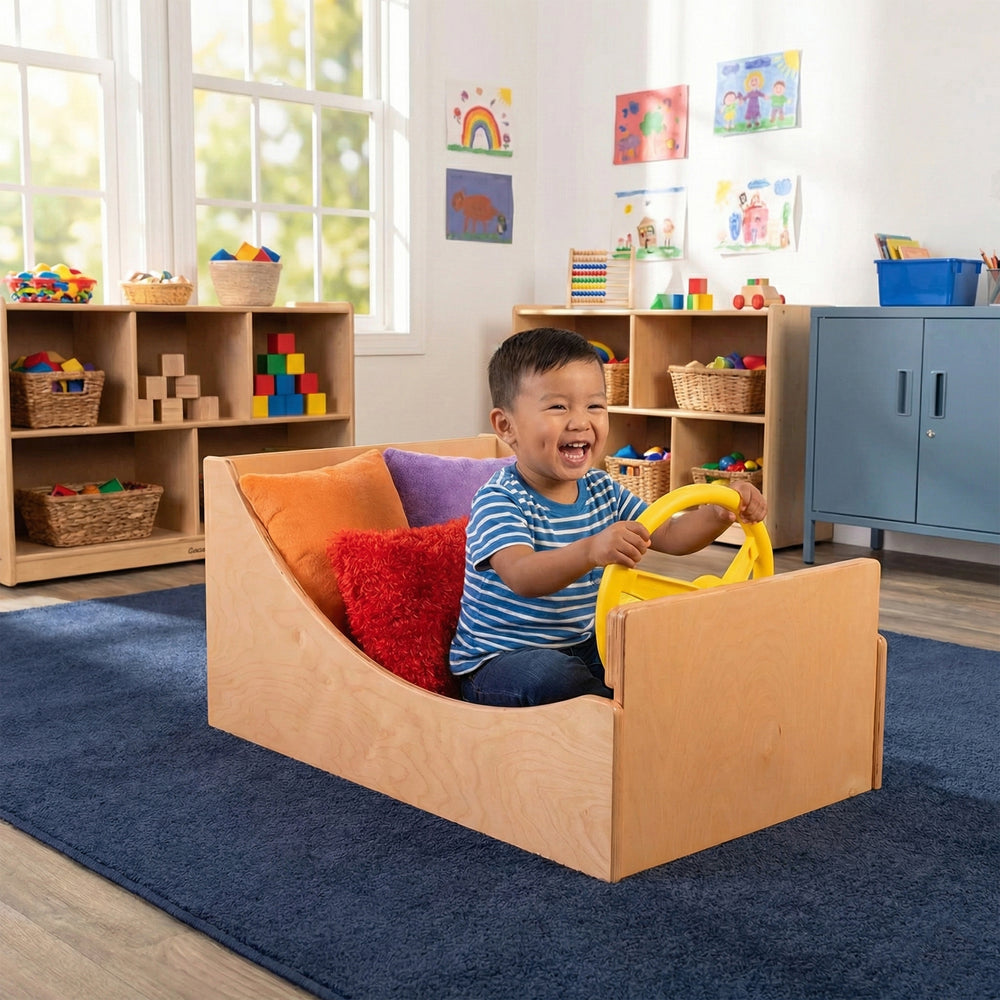 Get-In-'N-Go Imaginative Play Car Bundle | Set of 3 Wooden Parking Lot ...