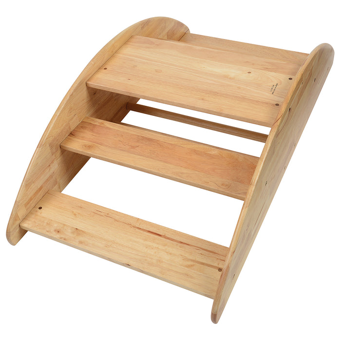 Wooden Rocking Boat for Kids | Convertible Ride-On & Climbing Steps ...