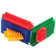 Toddler Building Blocks: 168 Piece Sensory Set with Bristles