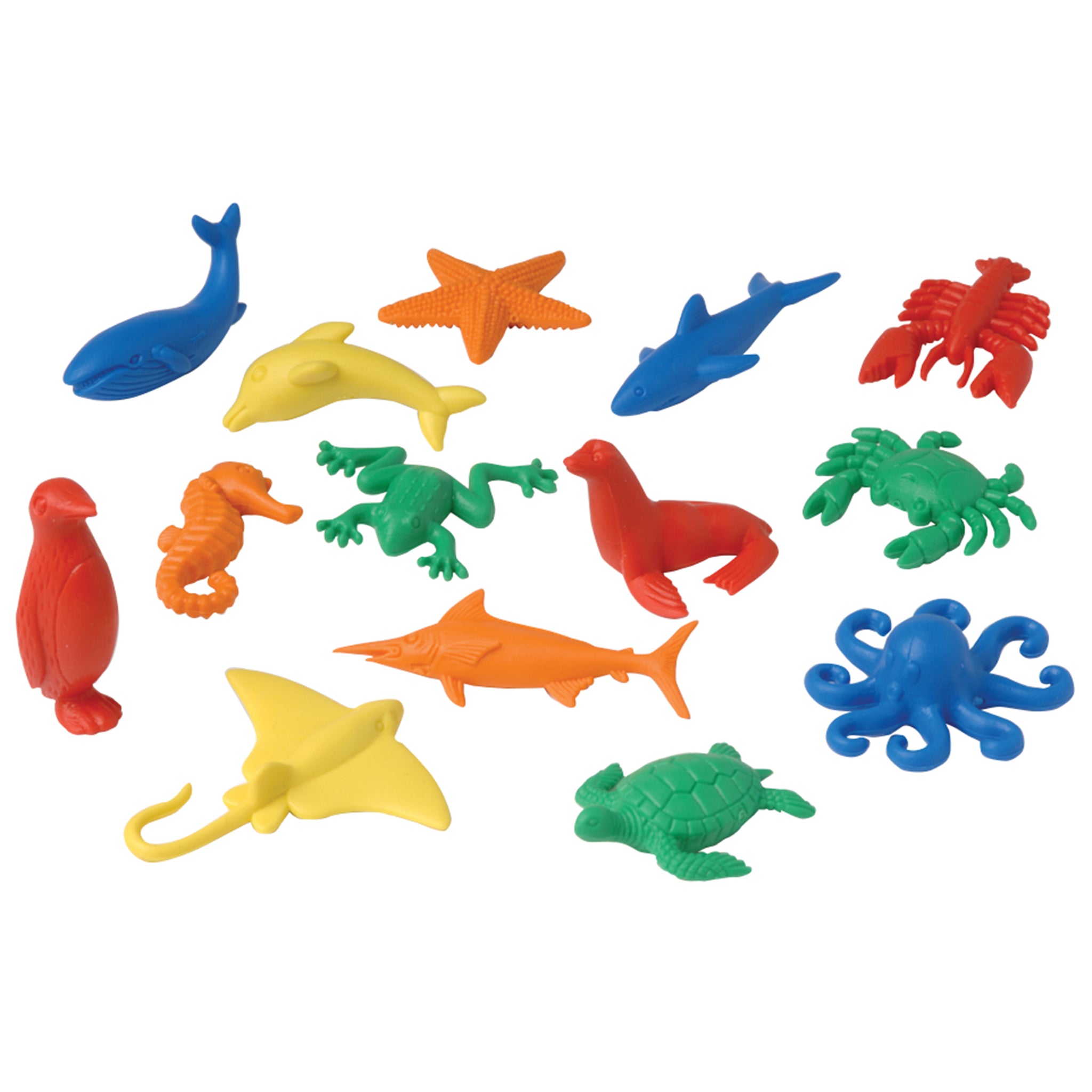 Aquatic Life Counters for Kids | 84-Piece Math & Sorting Set | Marine ...