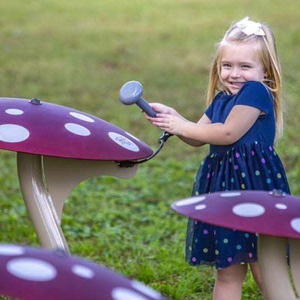 Mushroom Ensemble: Musical Freestanding Trio for Playground Harmony