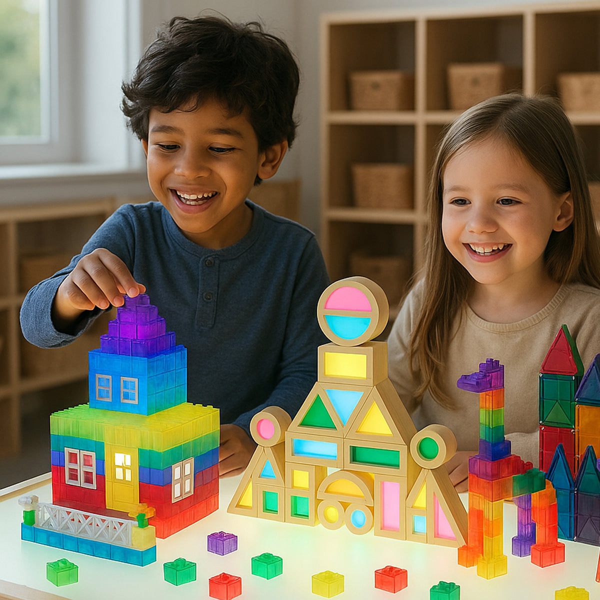 Transparent Building Bricks - lego compatible