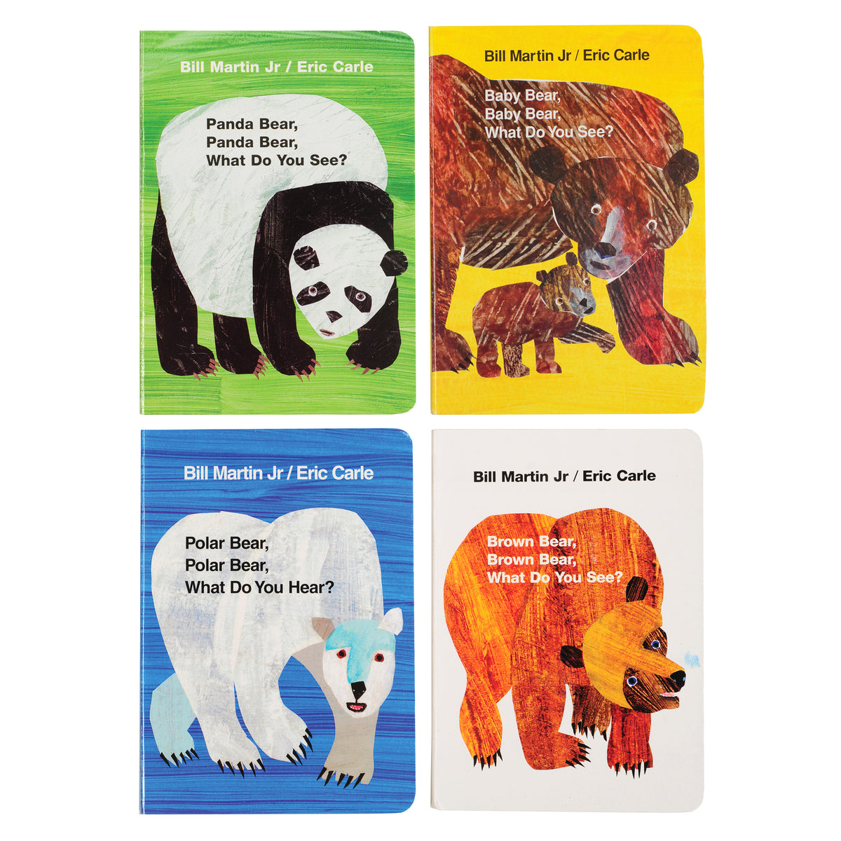 Eric Carle Board Book Set of 4 | Brown Bear Series for Kids