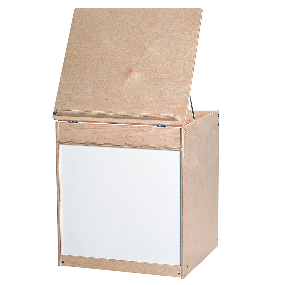 Mobile Big Book Display & Storage Unit | Birch Bookstand with Write ...