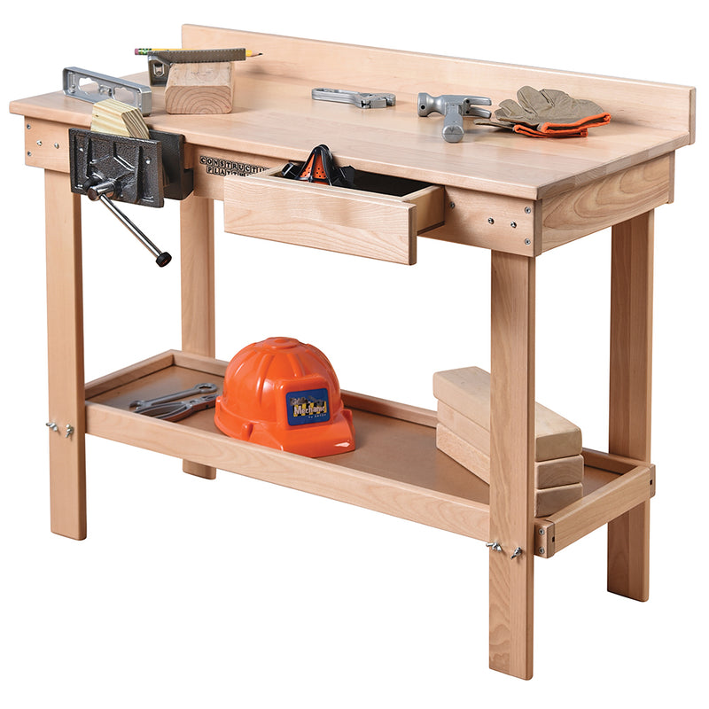 Child-Size Carpentry Workbench with Vise & Storage | Perfect for Young ...