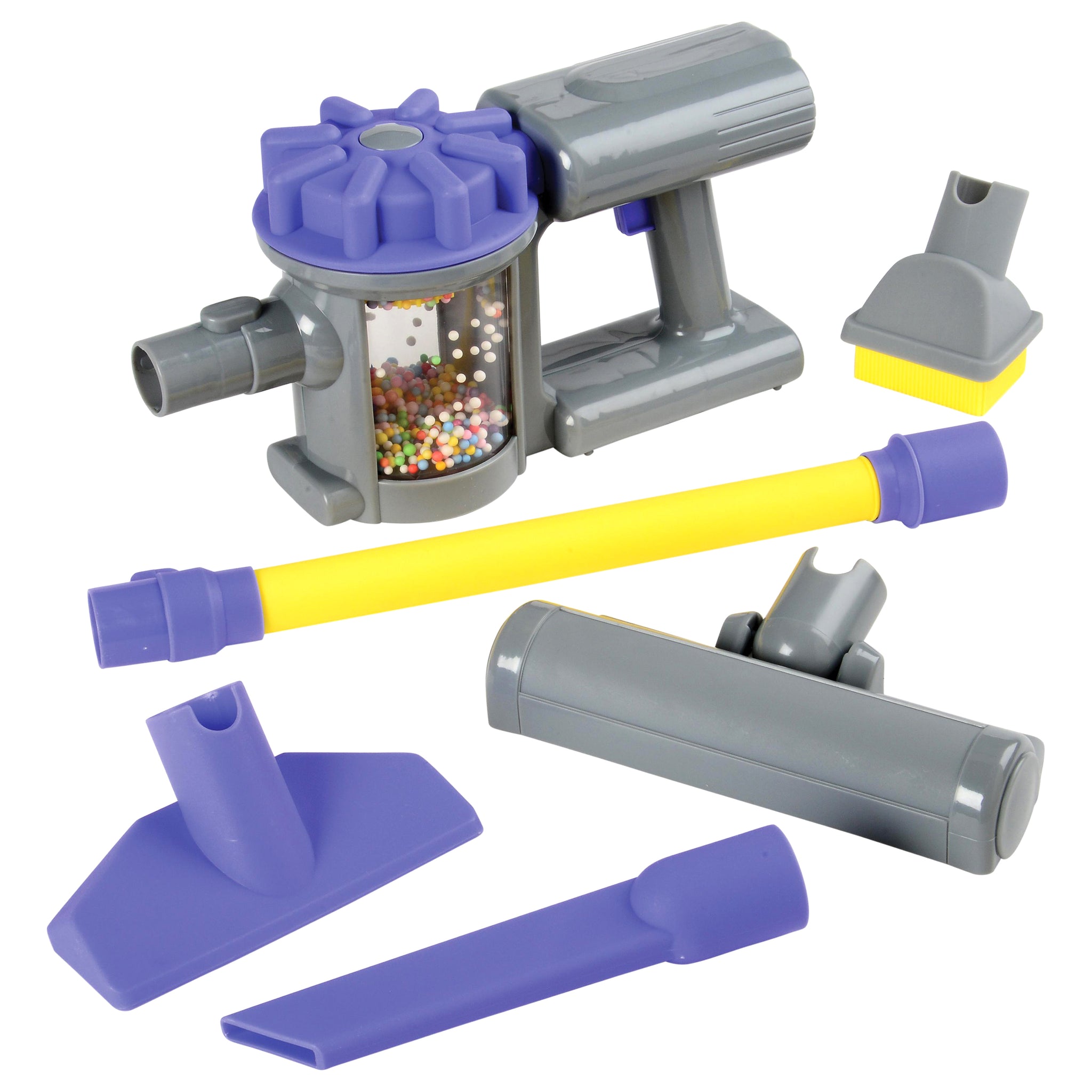Handheld Toy Vacuum Cleaner with Realistic Sounds & Attachments | 6 ...