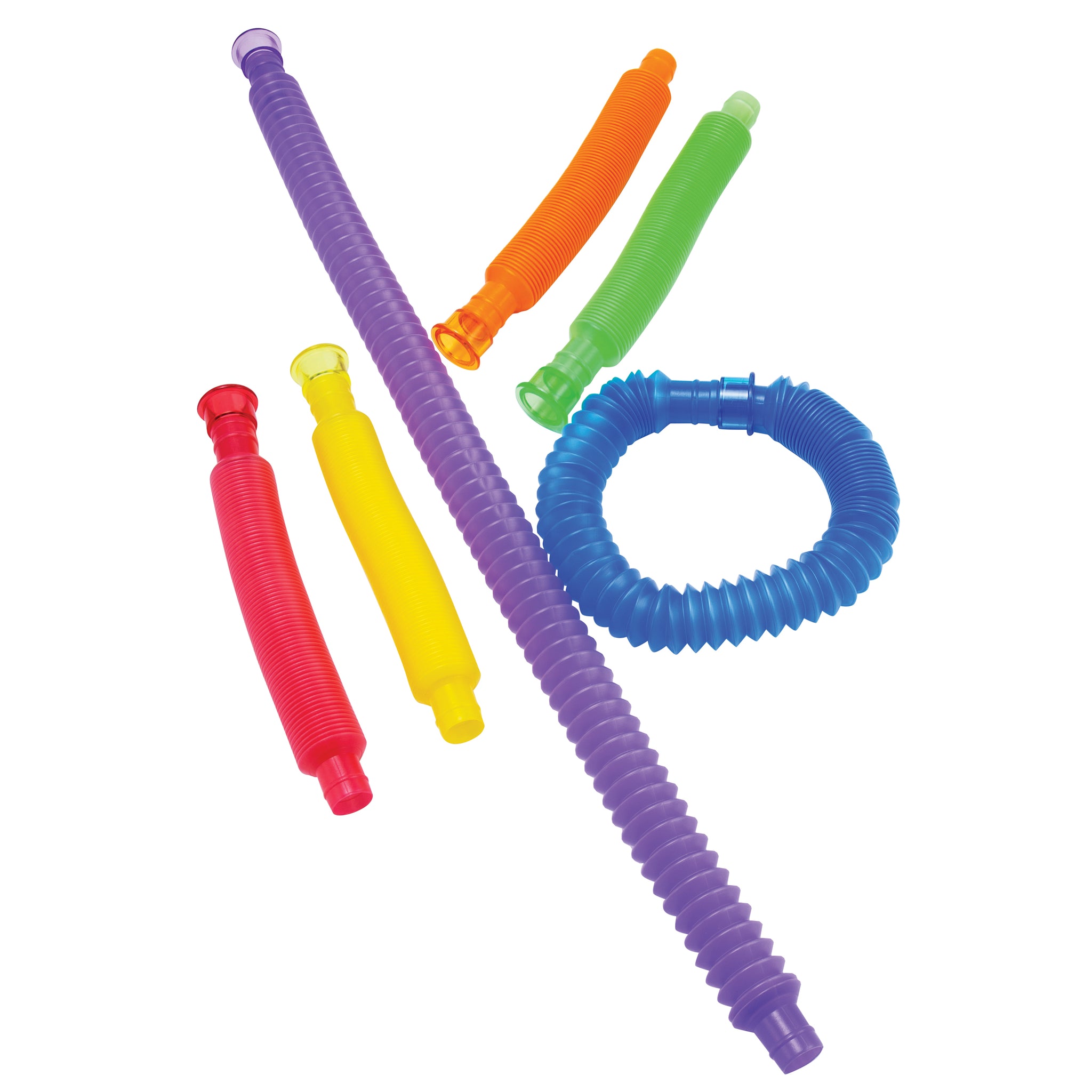 Stretch Water Pipes with Adaptors | 6-Piece Flexible Tubes for Sensory ...