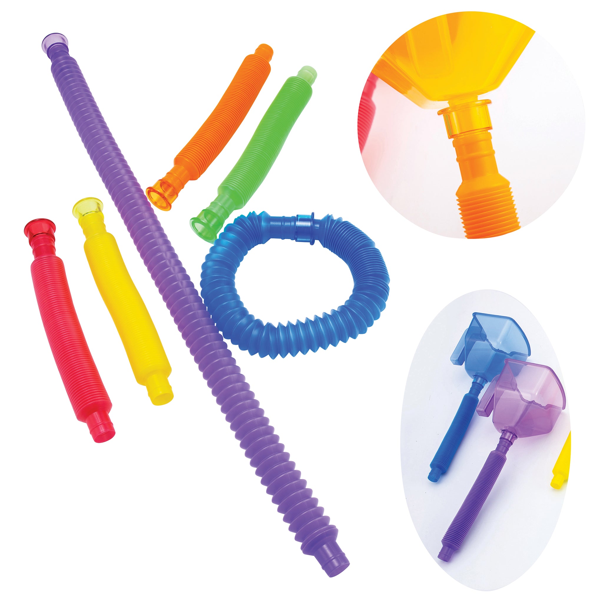 Water Play STEM Tools Set for Kids | Funnels & Stretch Pipes for ...