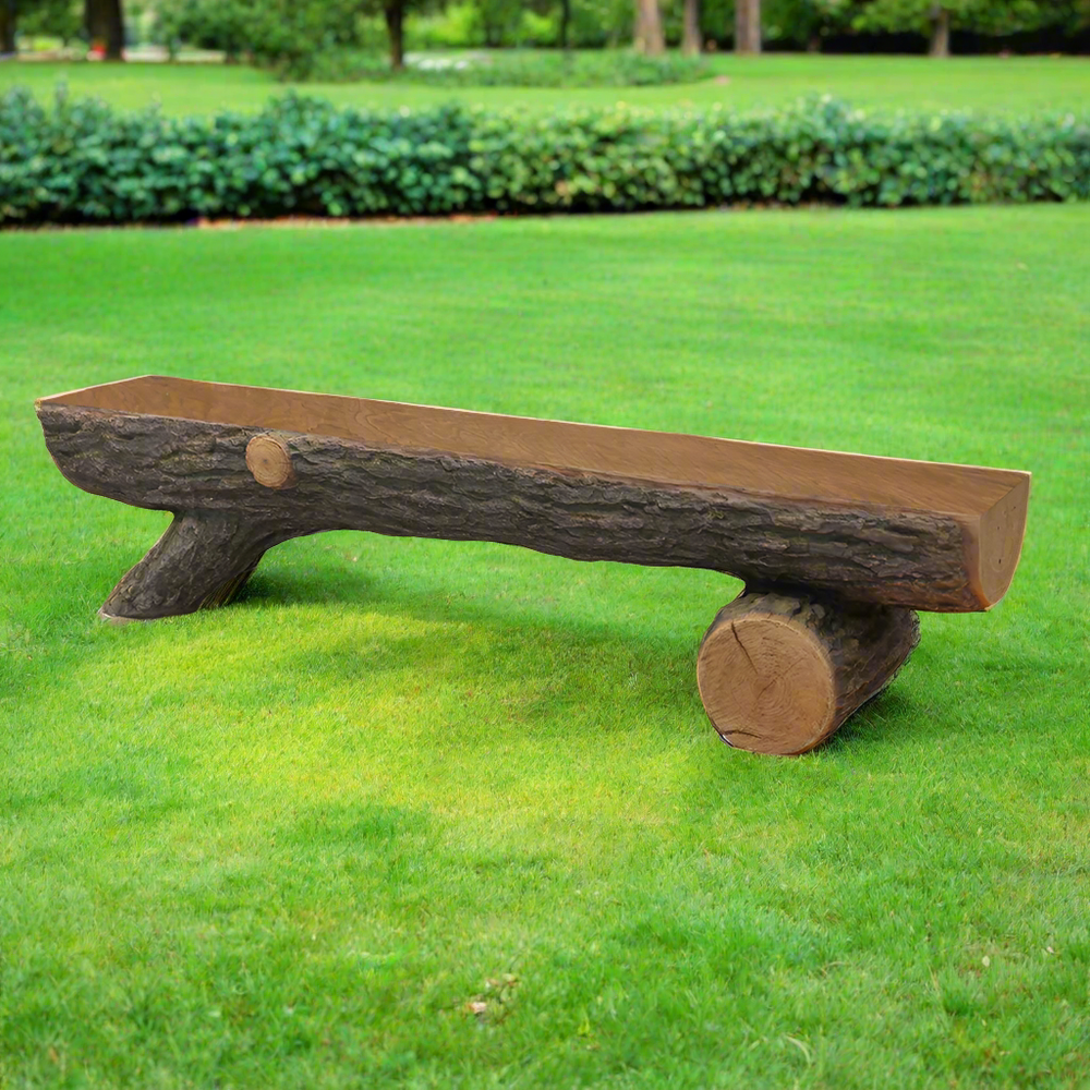 6' Timber Bench for Preschool Playgrounds | Natural Outdoor Seating for ...