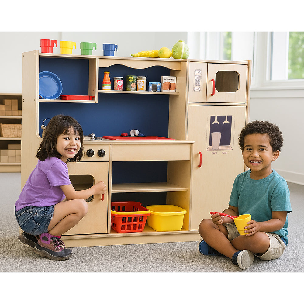 5-in-1 Toy Kitchen Playset for Imaginative Play