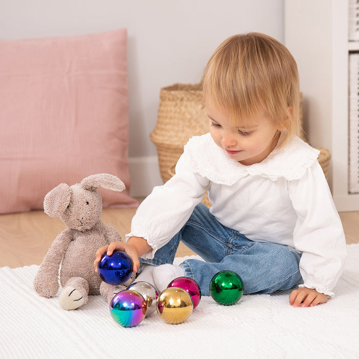 Mirrored Mystery Balls for Auditory & Visual Sensory Play