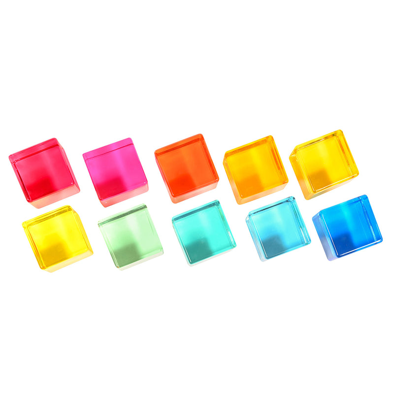 Gem Cubes | Colorful Acrylic Cubes for Light Panels, Stacking & Sensory ...