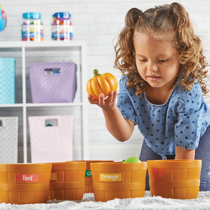 Farmers Market Color Sorting Set - 25 Colorful Fruits & Veggies with 5 ...