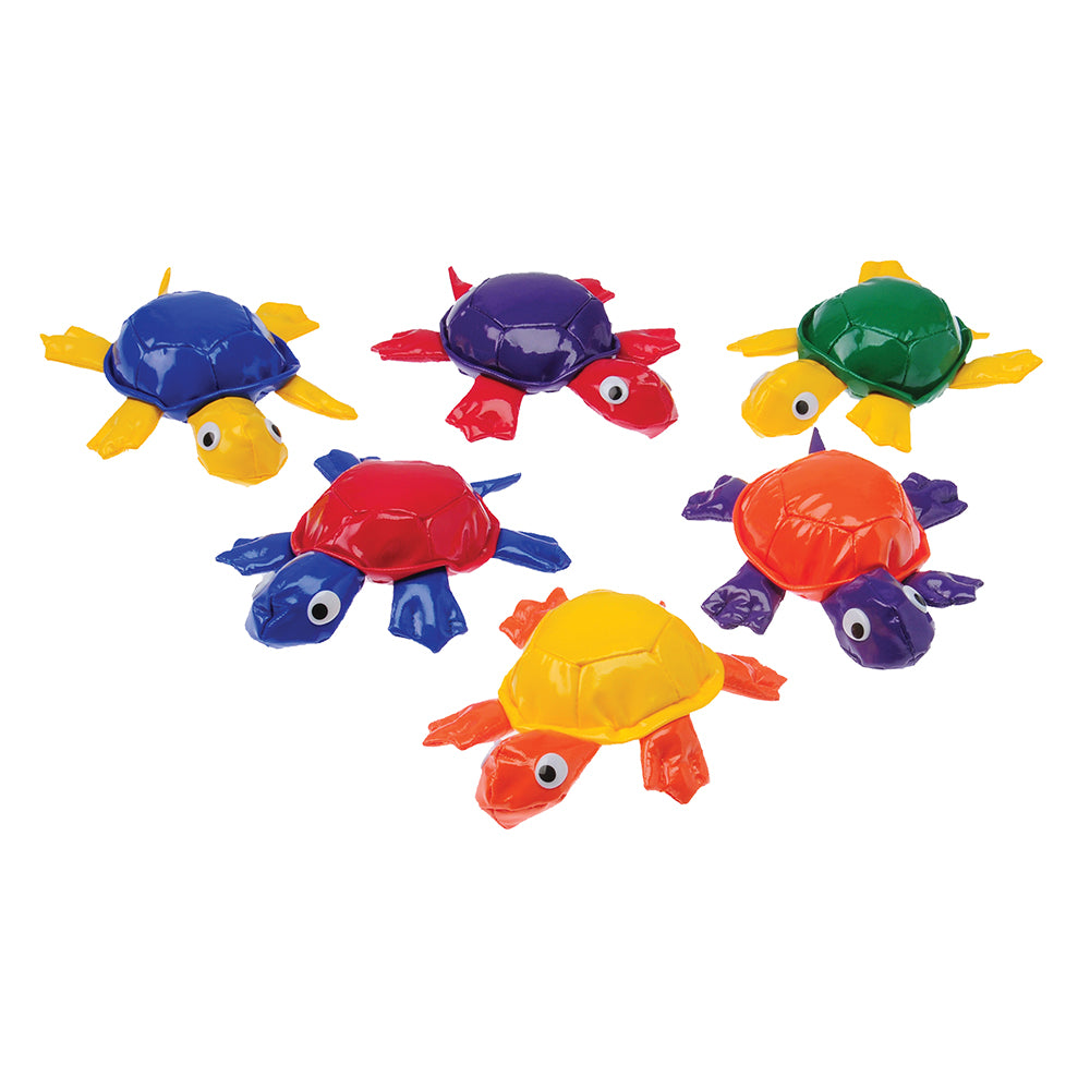 Turtle Beanbags | Set of 6 Durable, Wipe-Clean Toss Bags for All Ages