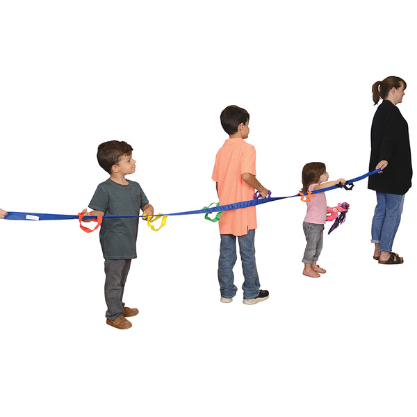 Safe & Durable Walking Rope for Kids | 8' 6" with 12 Colorful Handles ...