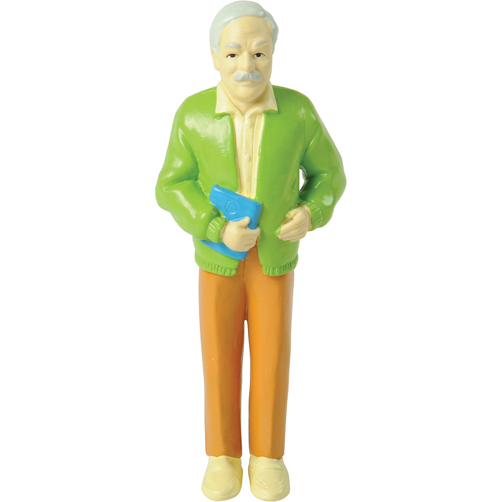 Caucasian Grandpa Figure for Pretend Play | Individual Toy