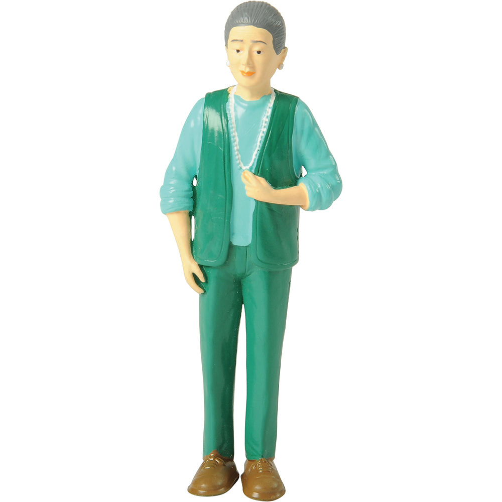 Asian Grandma Figure for Pretend Play | Individual Toy