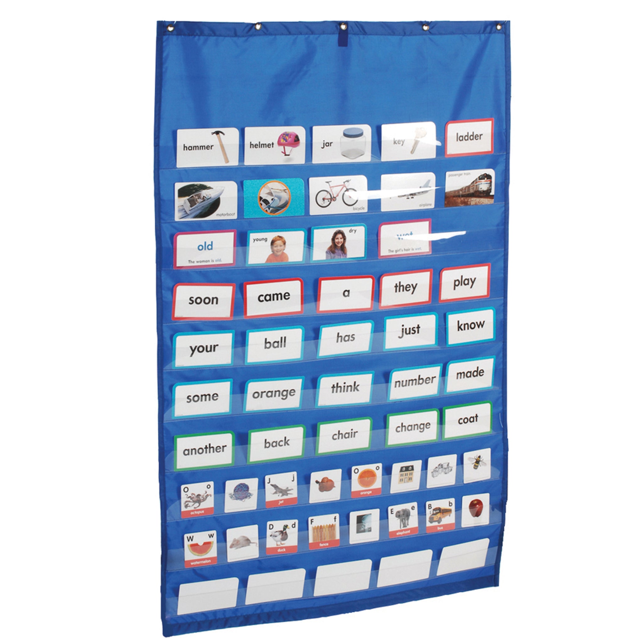 Pocket Wall Chart for Early Education | 10 Rows with Clear Plastic ...