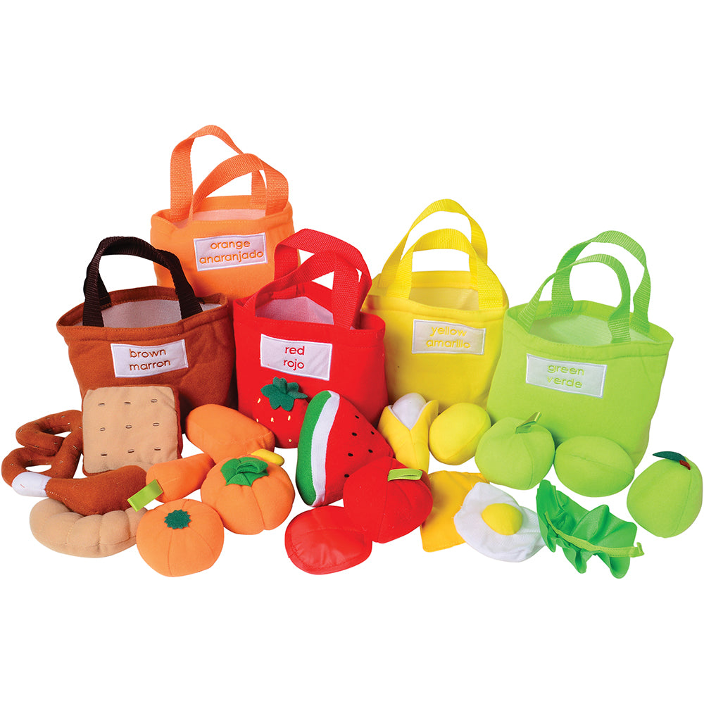 Soft-Sorting Food Bags - color coded for kids