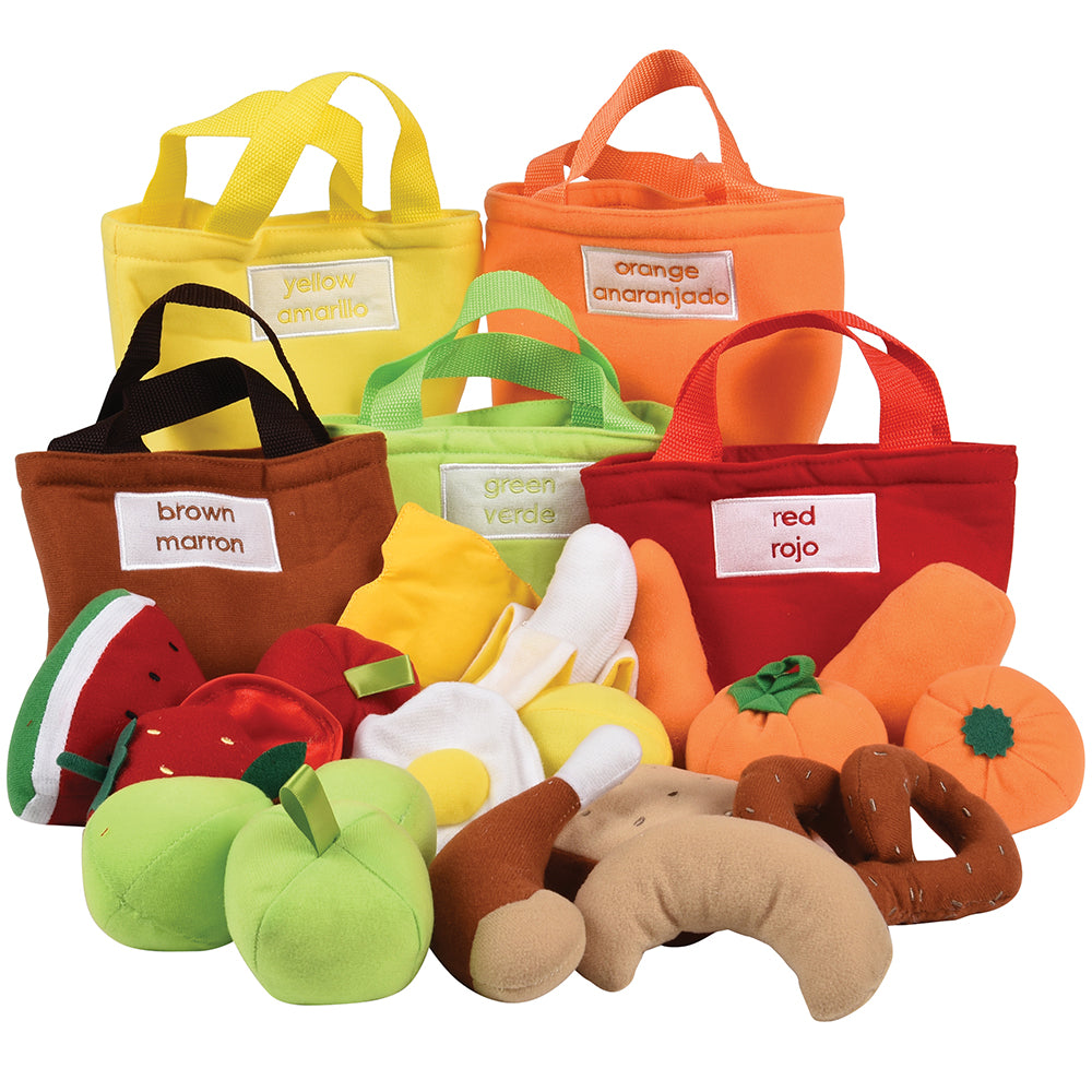 Soft Sorting Food Bags | Color & Language Development Set for Toddlers ...