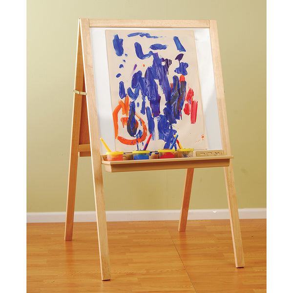 Premium Classroom Easel | Hardwood Frame, Chalkboard & Magnetic ...