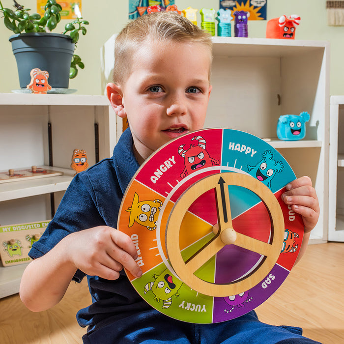 Steer Your Emotions Wheel | Wooden Feelings Steering Toy for Kids Ages ...