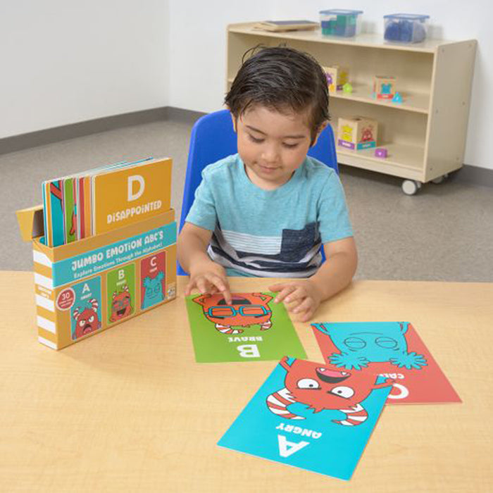 Jumbo ABC Emotion Cards | Alphabet & Feelings Learning Flashcards for ...