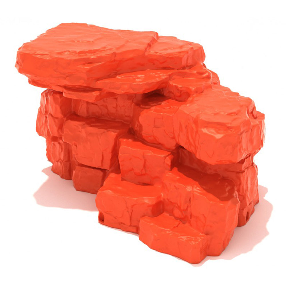 4' Orange Boulder Climber for Playground | Realistic Rock Climbing for ...