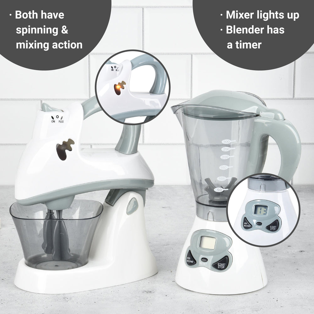 Action-Fun Toy Kitchen Appliances | Realistic Mixer, Blender, Coffee ...